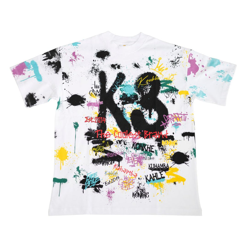 K3 Splattered oversized Unisex T-shirts – konkhe kuhamba kahle clothing