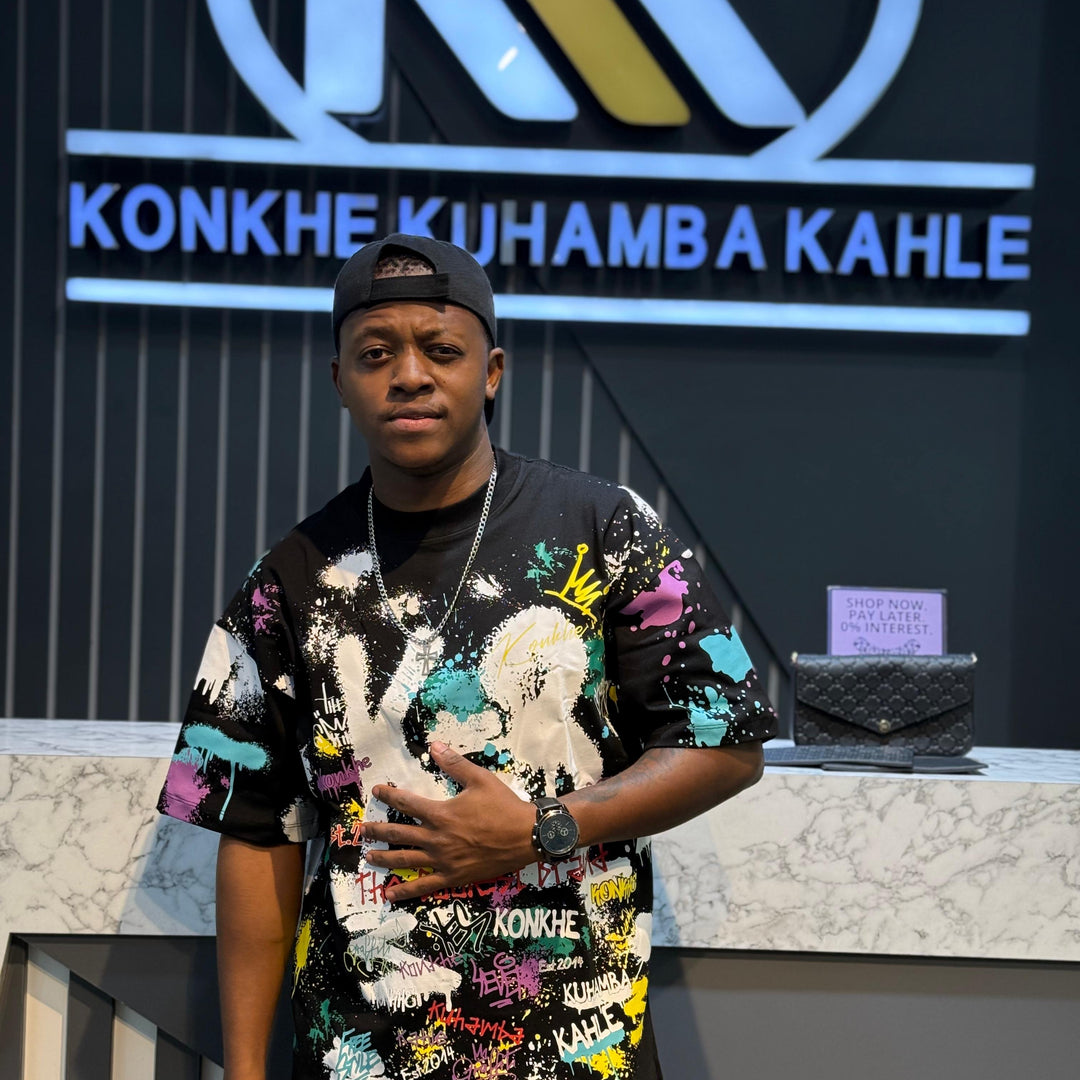 K3 Splattered oversized Unisex T-shirts – konkhe kuhamba kahle clothing