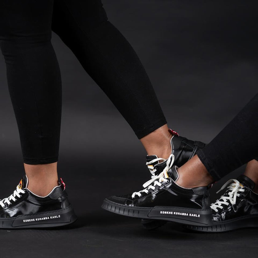 Konkhe 14 unisex High-end “Black on Black “Sneakers – konkhe kuhamba ...