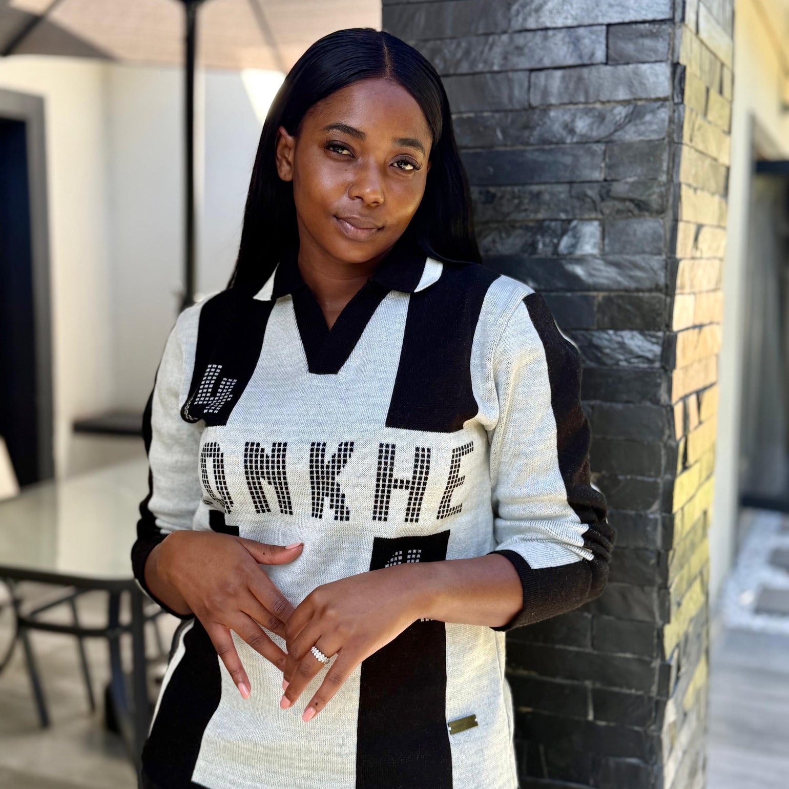 Konkhe 14 Unisex Long-sleeves V-neck – konkhe kuhamba kahle clothing